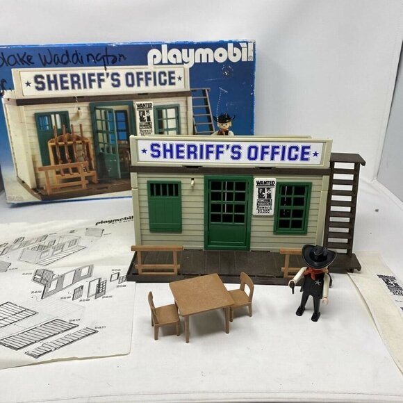 Playmobil | Toys | Vintage Playmobil 3423 Western Sheriffs Office With ...